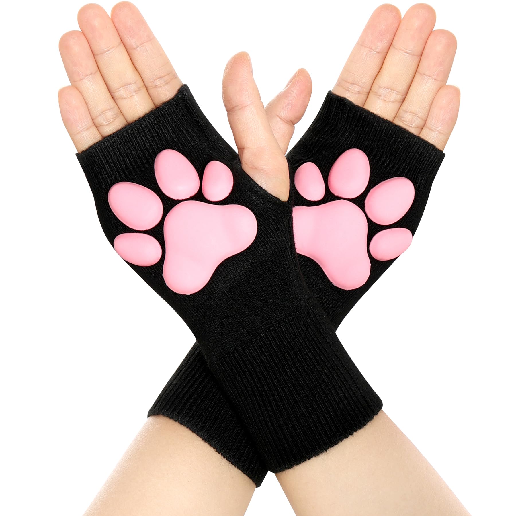 Snapklik.com : Nydotd Cat Paw Pad Mittens Gloves Kawaii Pink 3D Claw ...