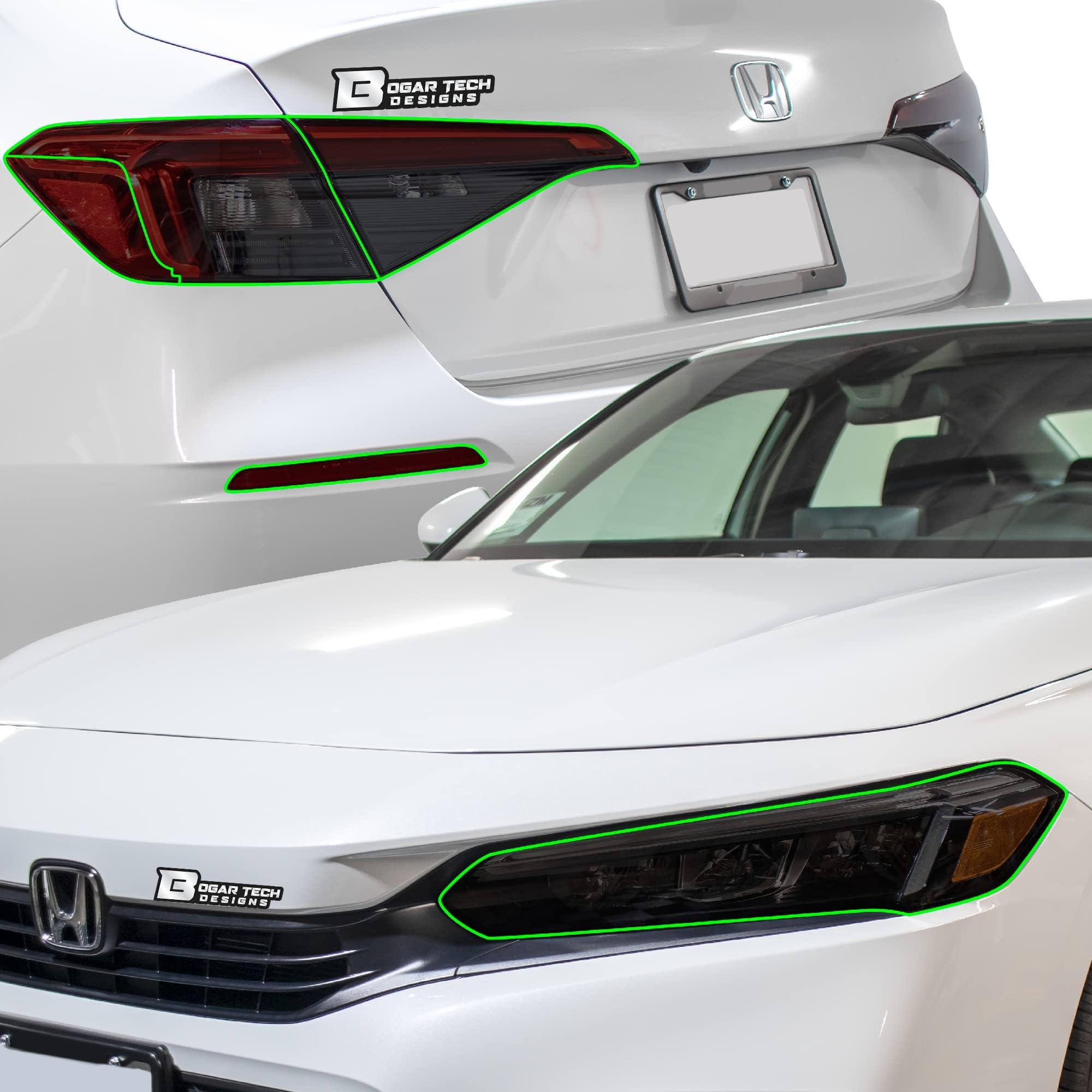 Amazon.com: Archaic RGB Tail Lights Compatible with 11th Gen Honda ...