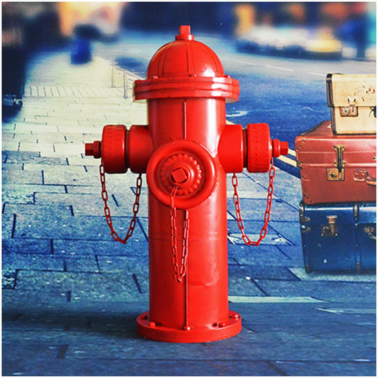 Resin Dog Fire Hydrant Garden Statue With Stakes For Patio,, 40% OFF