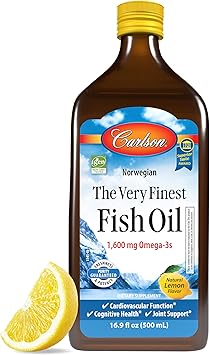 Amazon.com: Carlson - The Very Finest Fish Oil, 1600 mg Omega-3s ...