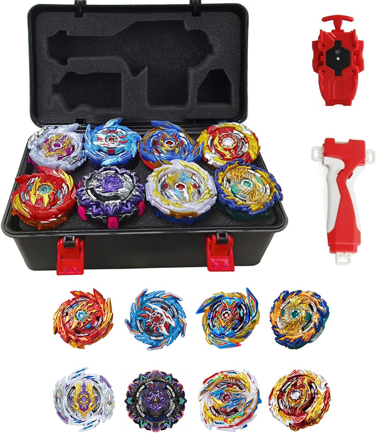 Occuwzz ® Battling Tops Box Set,Bey Battle Burst Gyro Blade Toy Set 8 ...