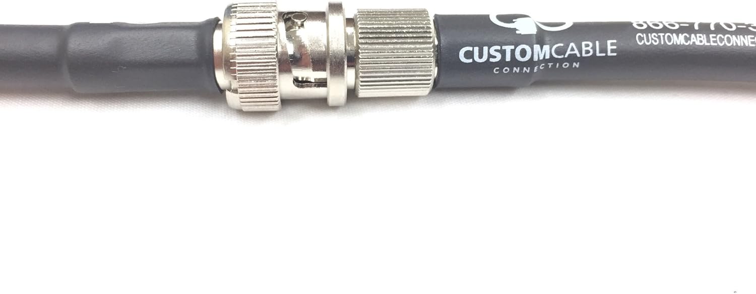 Buy 1 Foot Belden 1694A HD-SDI 75ohm RG6 BNC Female to Male Black ...