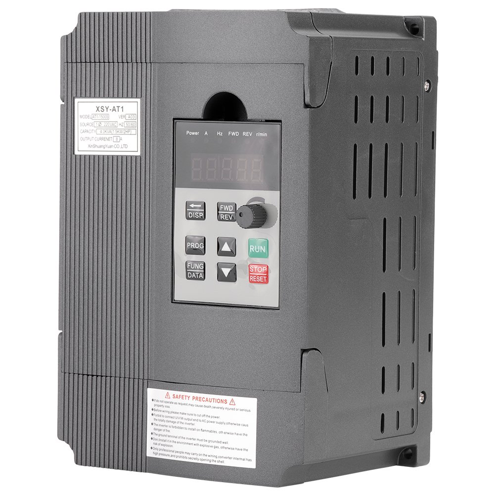 Riuty 220V Single-phase Variable Frequency Drive VFD Speed Controller 1 ...