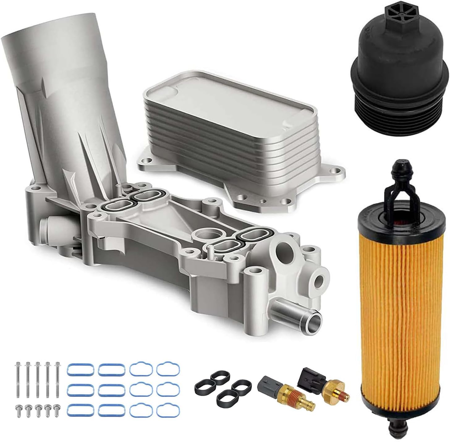 Amazon.com: Fit for 926-959 Aluminum Engine Oil Cooler and Oil Filter ...