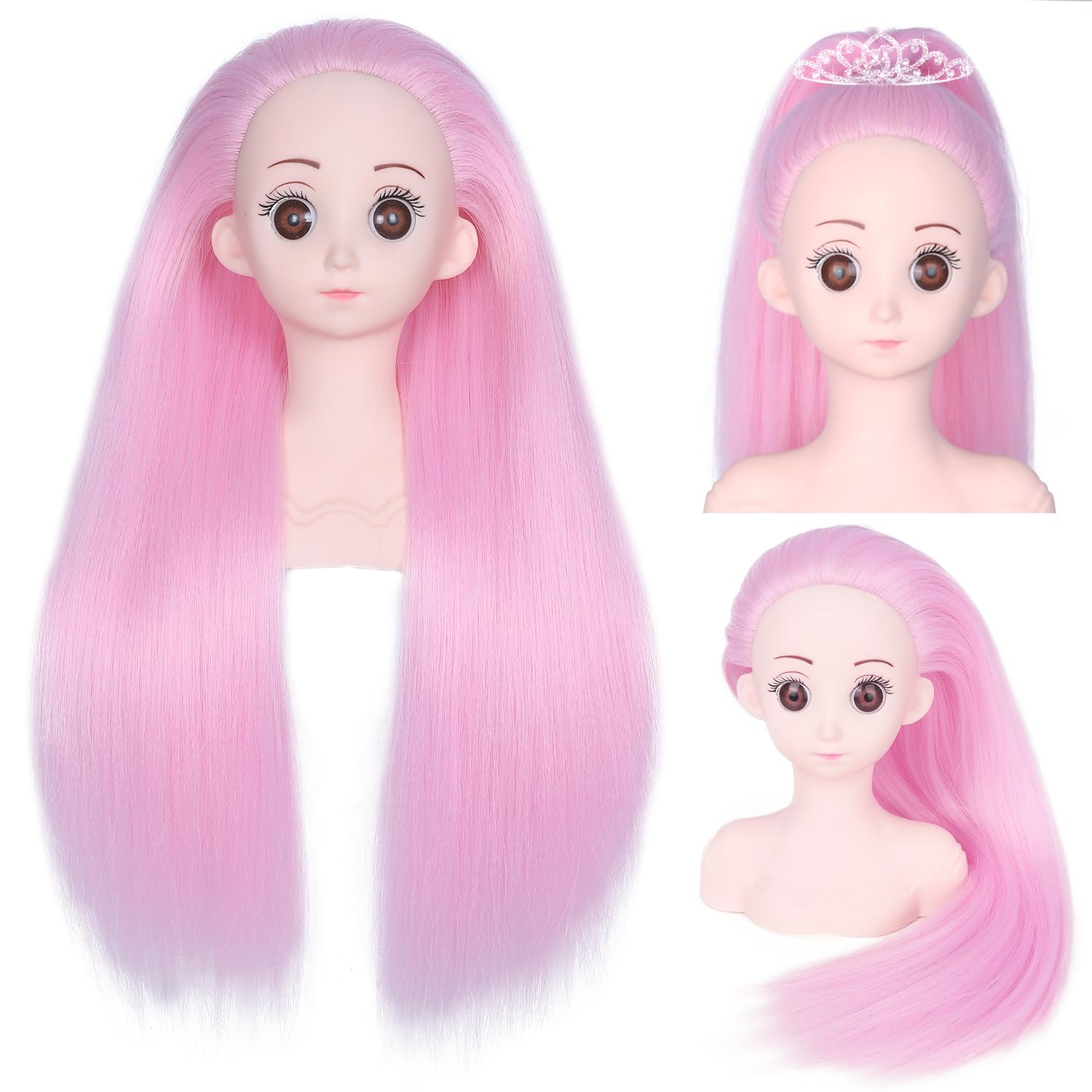 Amazon.com : Quantum Love Mannequin Head with Hair Manikin Doll Head ...