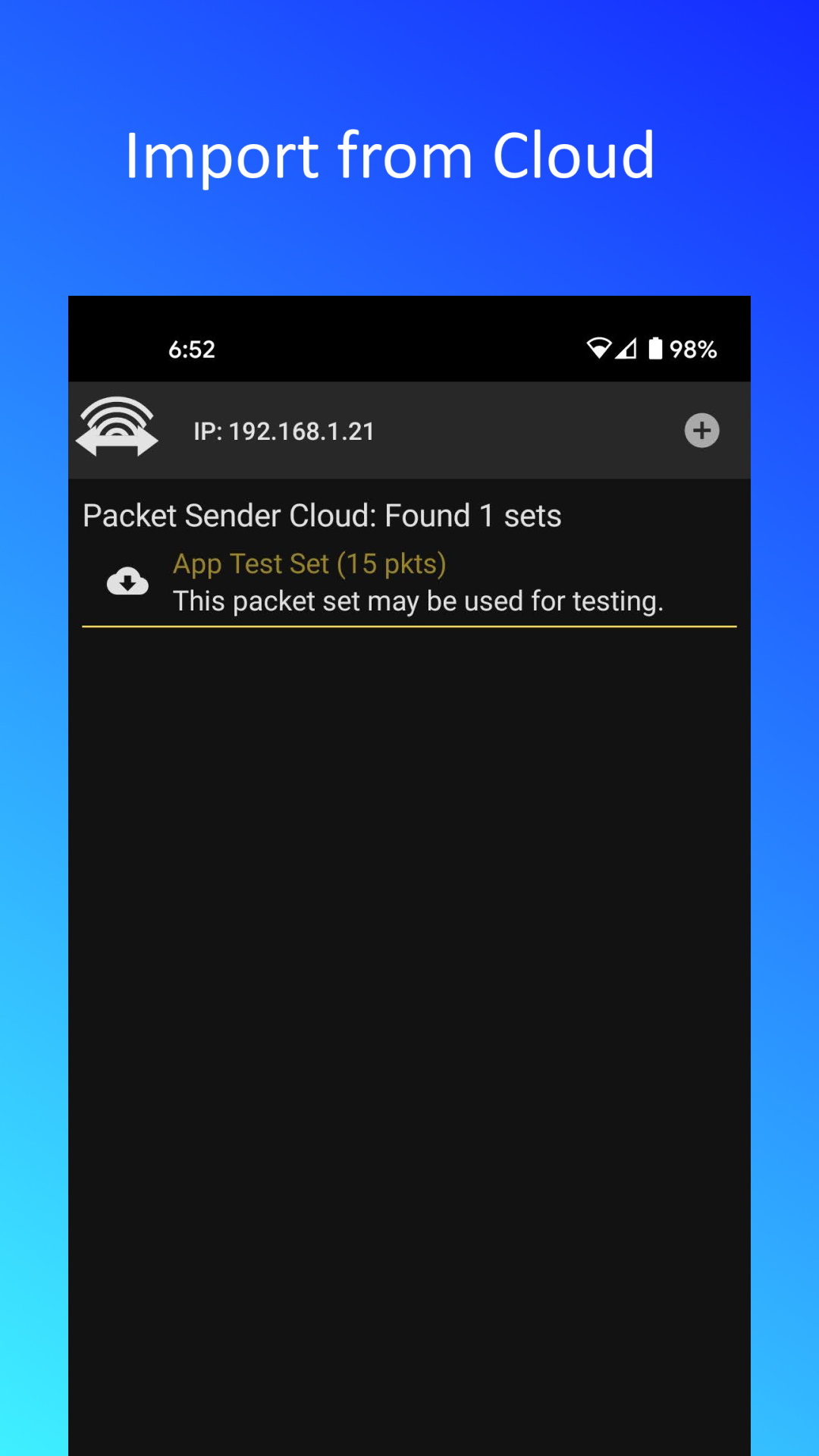Packet Sender - TCP/UDP/SSL Network Test Utility - App on Amazon Appstore