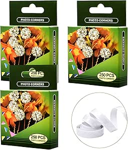 Amazon.com: Clear Self-Adhesive Photo Corners Picture Mounting Corner ...