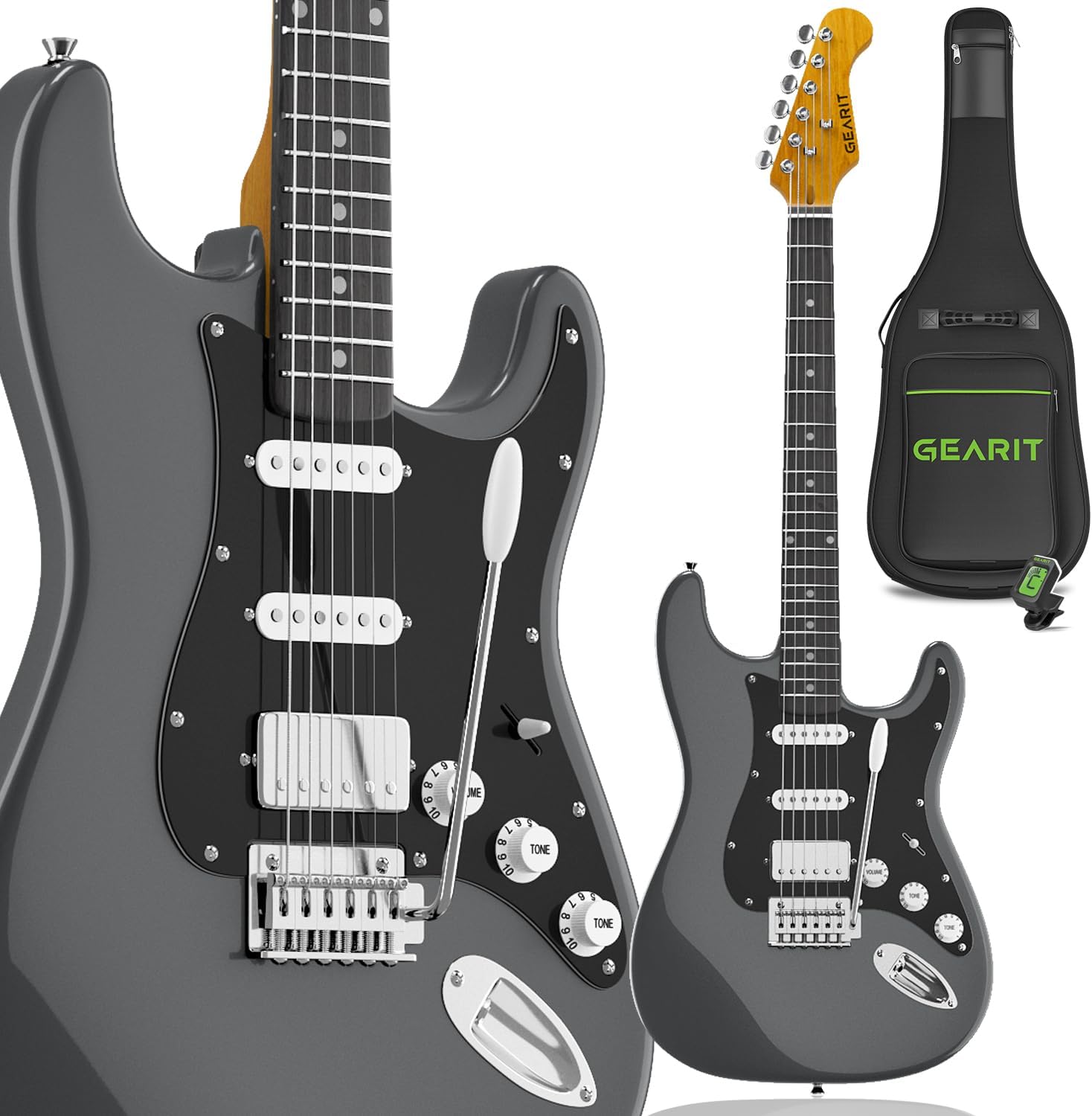 Amazon.com: GearIT Professional Electric Guitar (Premium Ash Tonewood ...