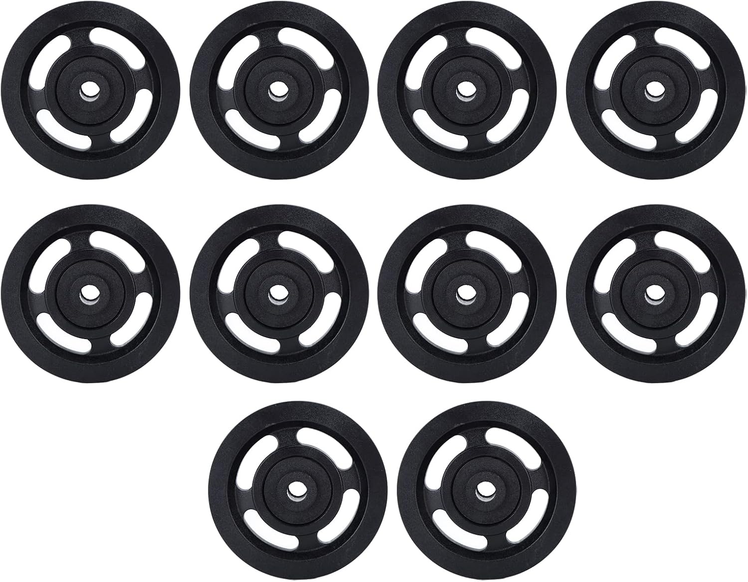 Shanrya Universal 90mm Rolling Pulley Wheel, 90mm and Silent Nylon ...