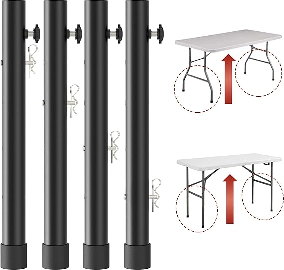 Amazon.com: Herbert-fty Folding Table risers for Folding Tables ...