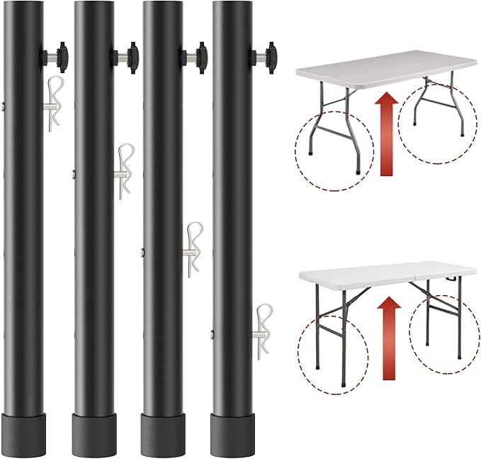 Amazon.com: Herbert-fty Folding Table risers for Folding Tables ...