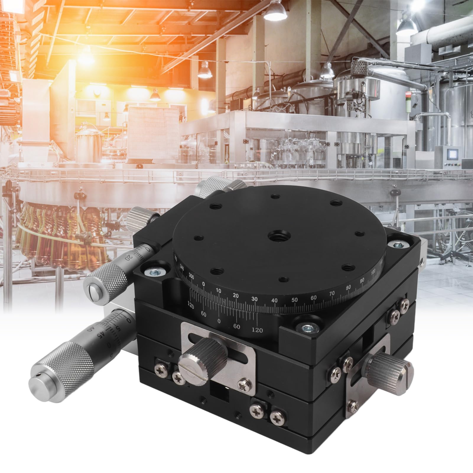 CNC Positioning Table Precision Xyr 3 Axis Anual Linear Positioning ...