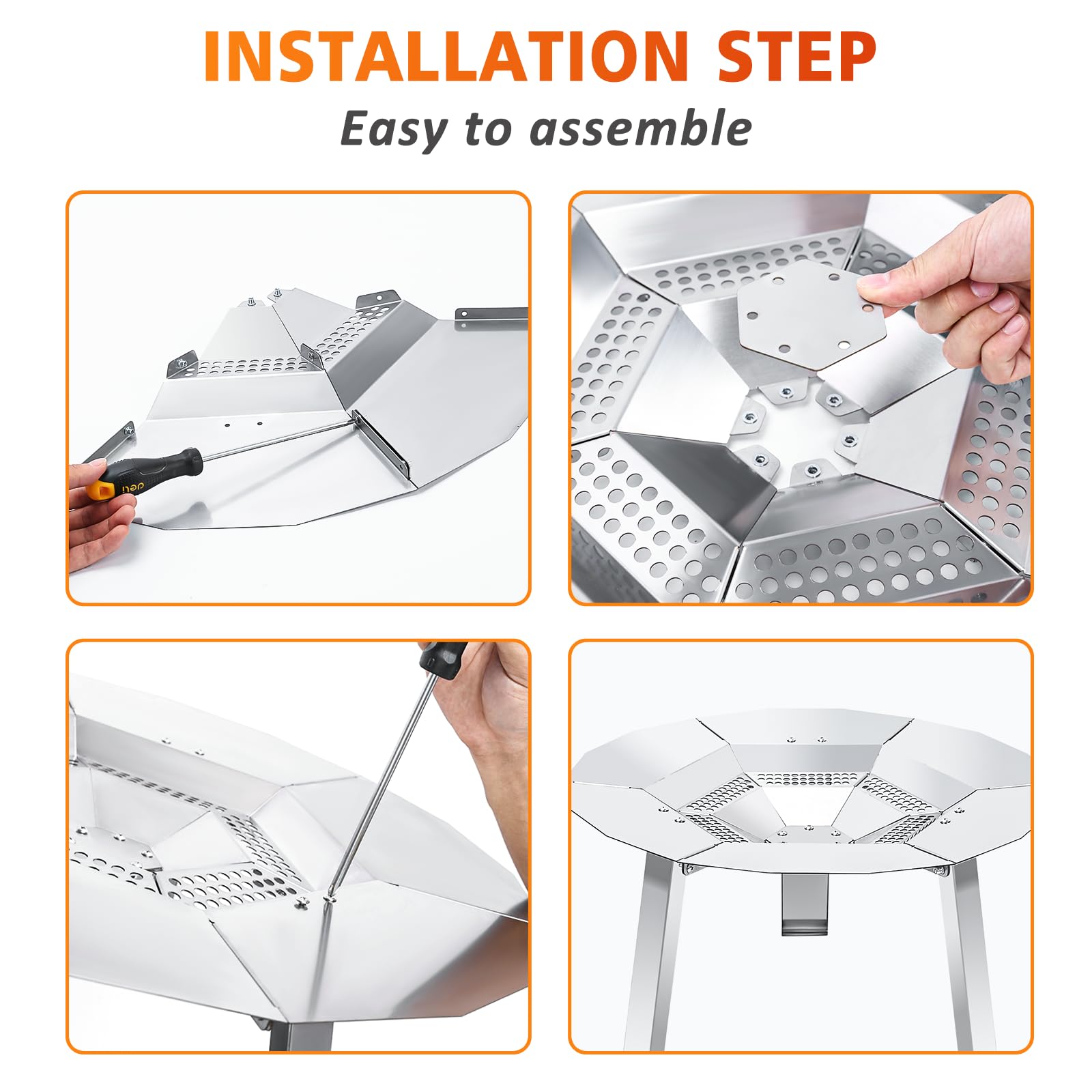 Hisencn Heat Deflector for Solo Stove Yukon Fire Pit, with 3 Legs and ...