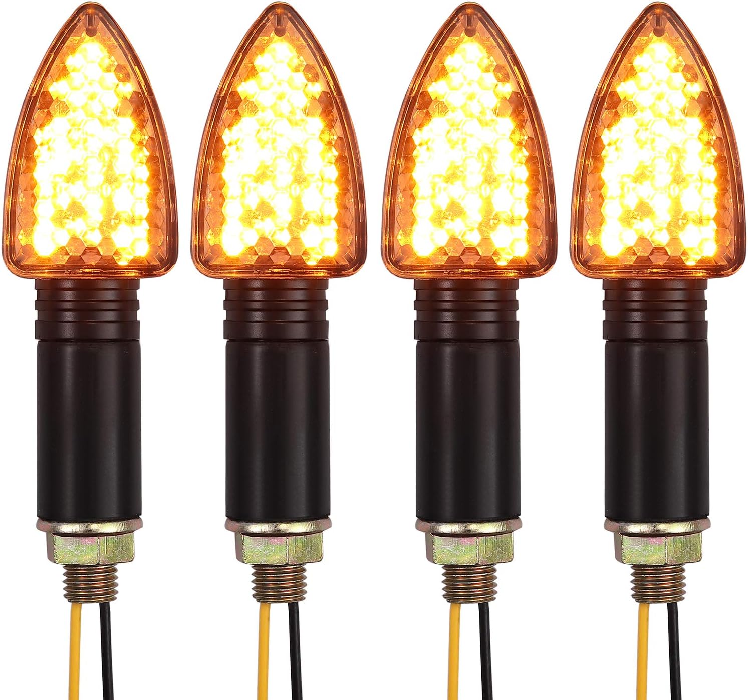 Germany Motorsports LED Mini Micro Motorrad Blinker Sliver Vinci ...