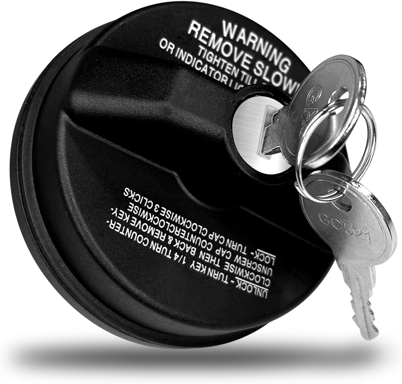 Amazon.com: QBOONPT Locking Gas Cap, Fuel Gas Tank Cover Locked ...