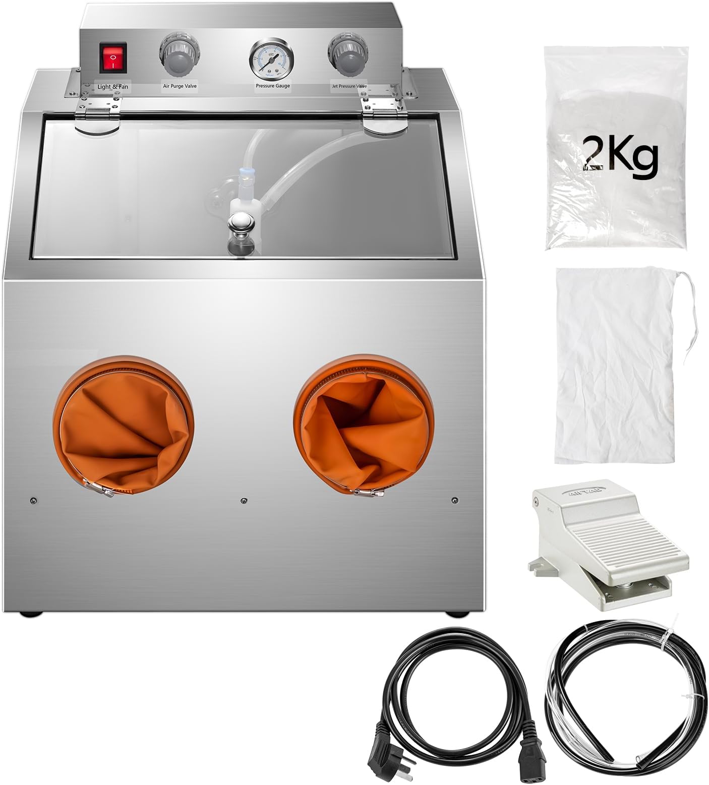 MOTORHOT 30 Gallon Bench Top Air Sandblasting Cabinet Sandblaster ...