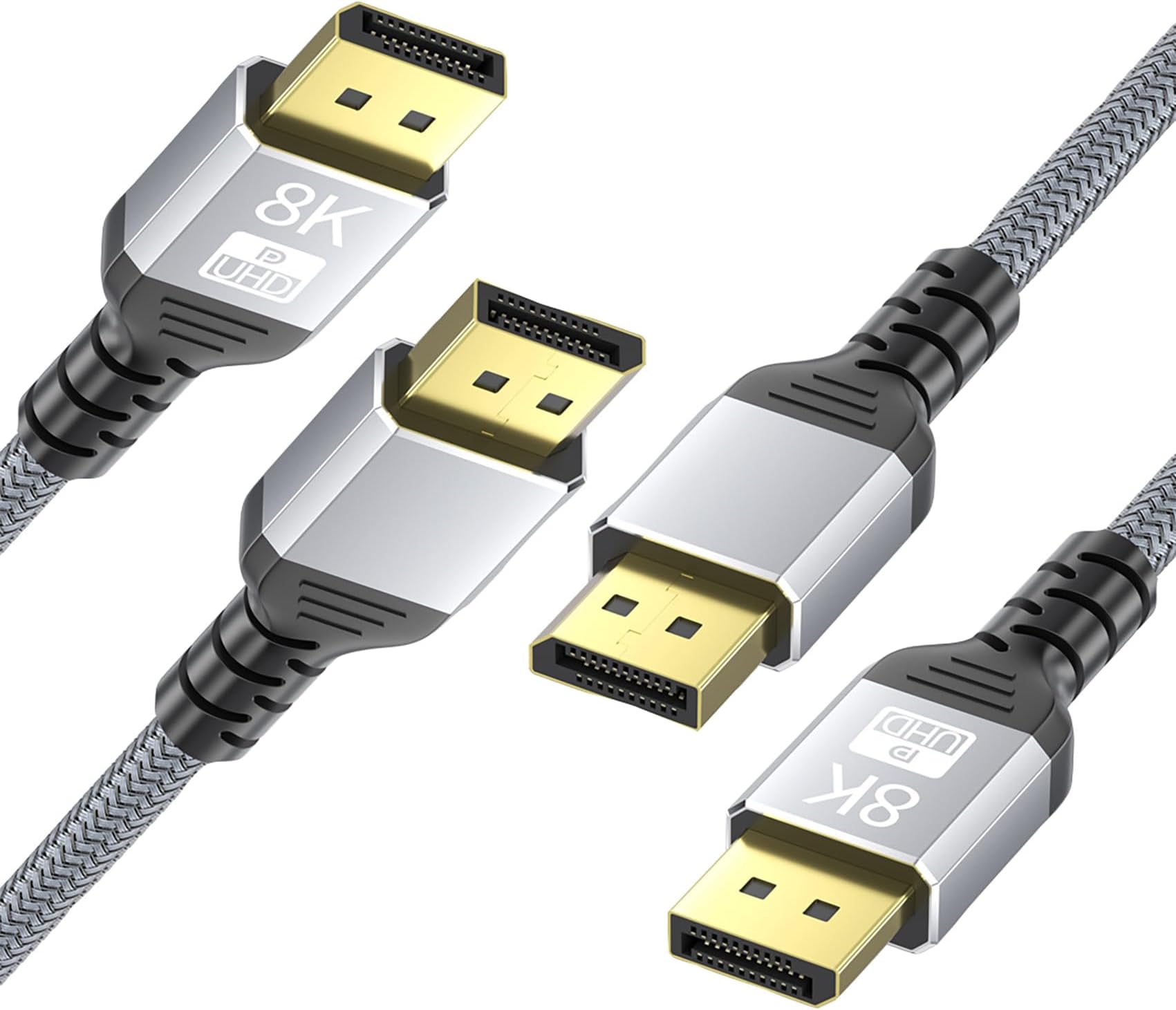UGREEN Displayport 1.4 VESA Certified Cable 1M, 8k DP to DP Nylon ...