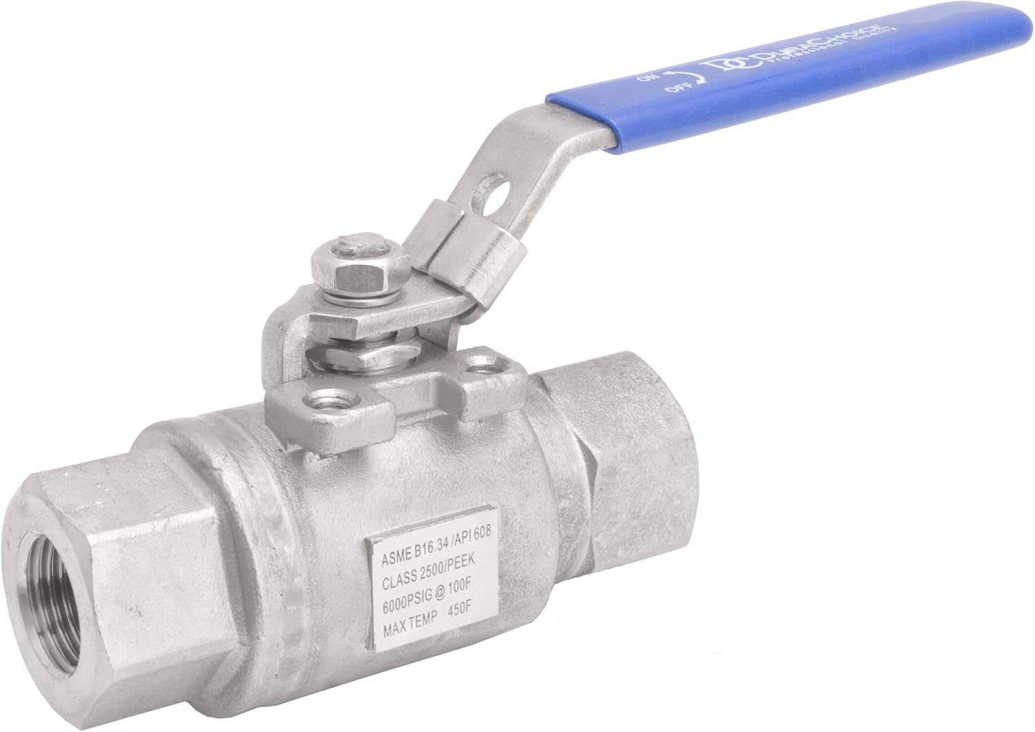 Amazon.com: 1/2" SS 316 Full Port ball valve, NACE, RPTFE, Seal Welded ...