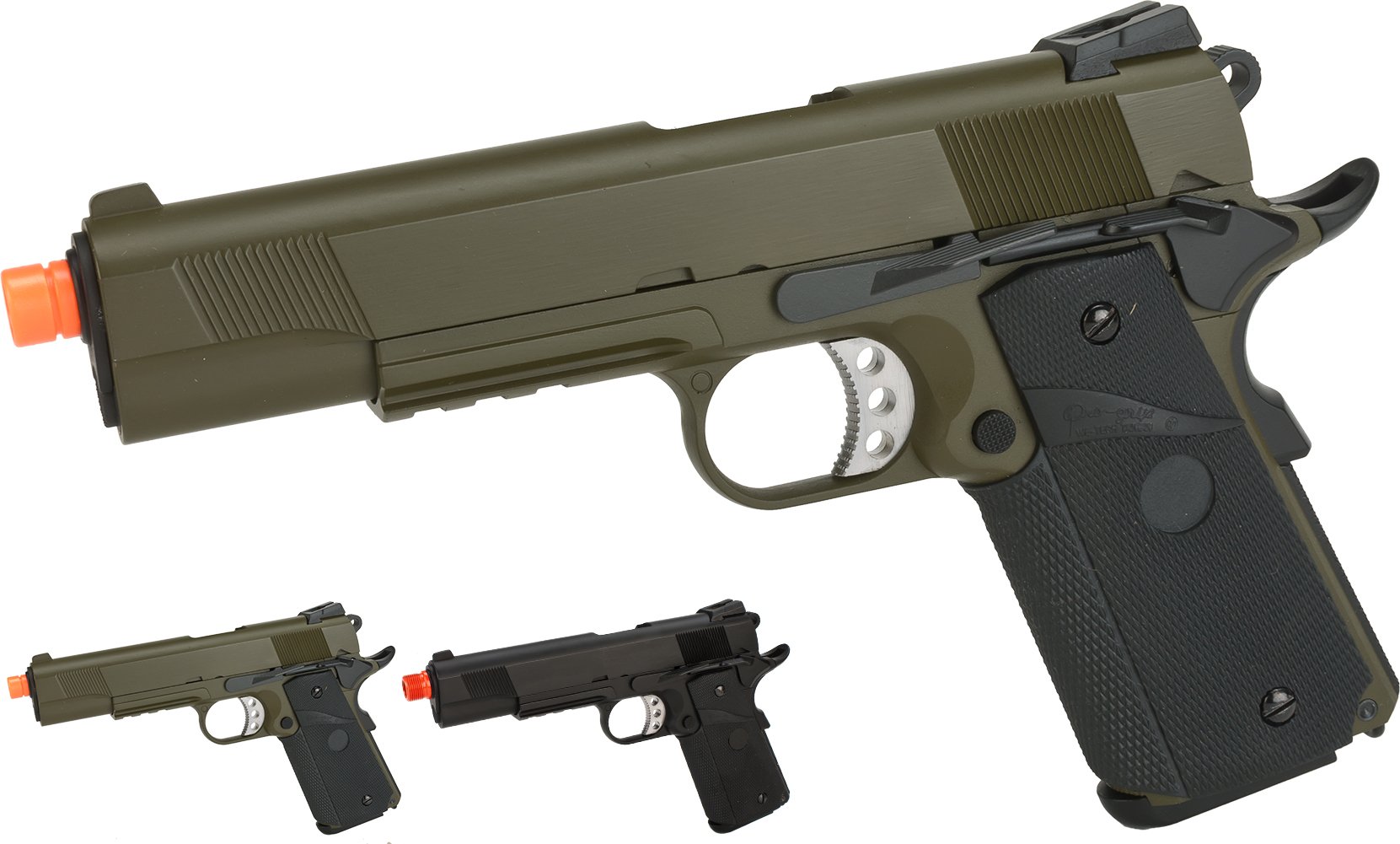 Buy Evike - WE-USA NG3 Metal 1911 MEU Railed Frame Heavy Weight Airsoft ...