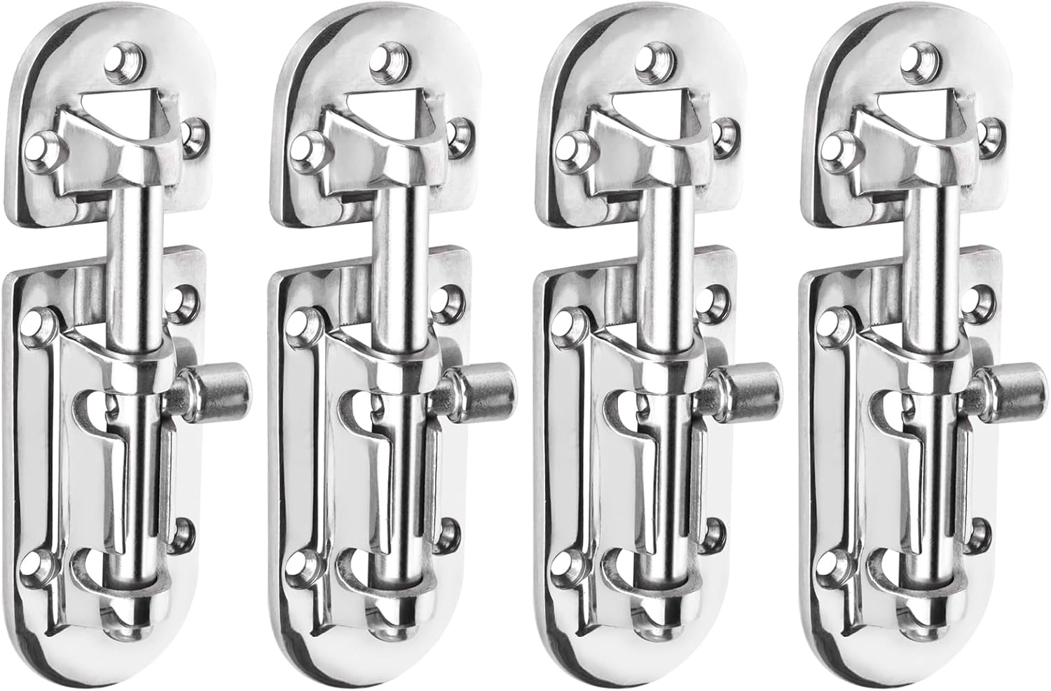 Amazon.com: NovelBee 4pcs Sliding Lock Barrel Bolts,4-2/5" Marine 316 ...