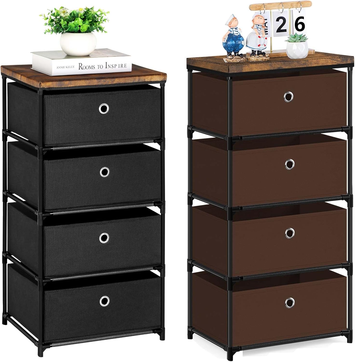 Amazon.com: HAITRAL Drawer Clothes Organizer, Easy Assembly Closet ...