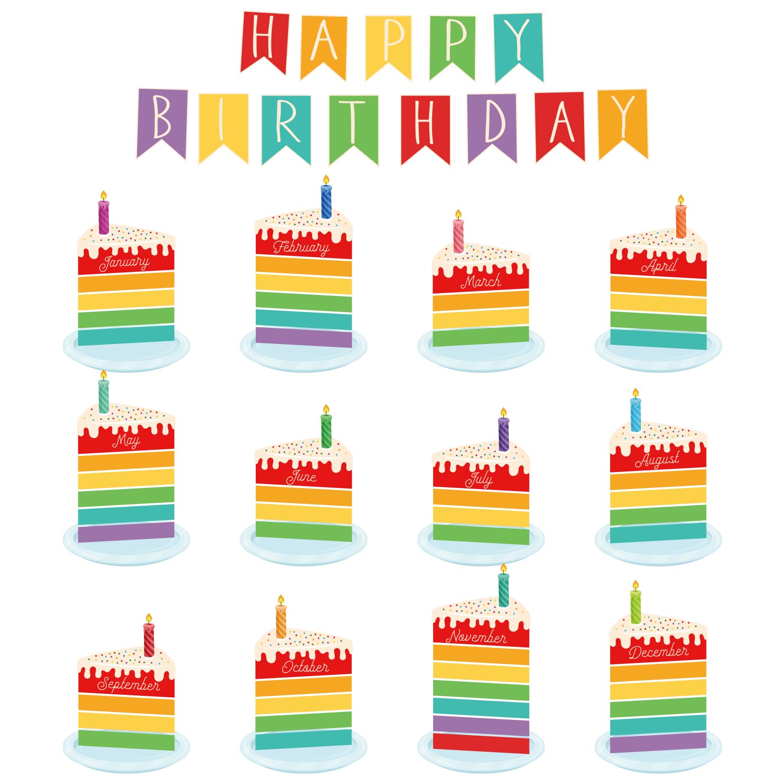 Carson Dellosa Clip Art Black And White Birthday Cake
