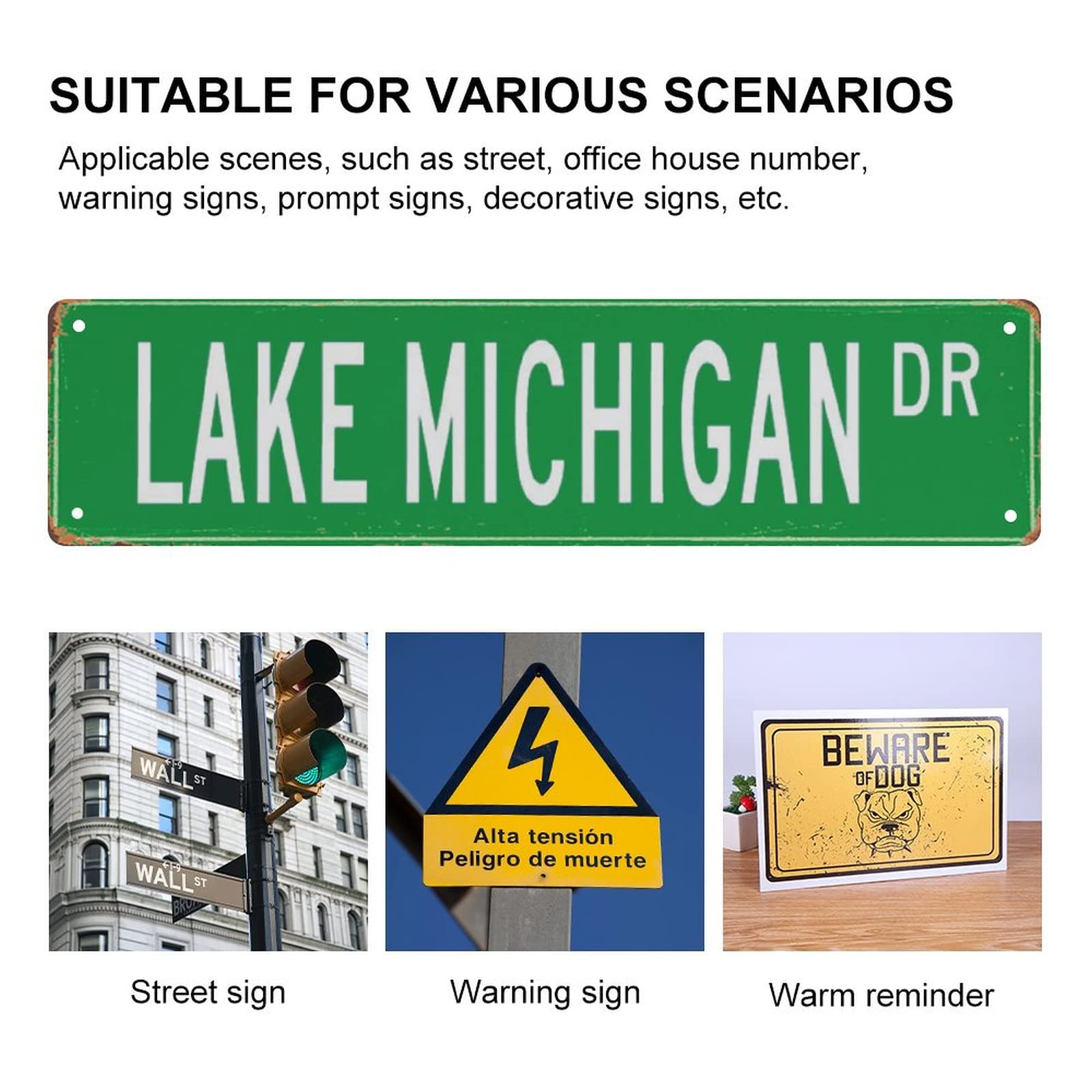 Lake Michigan Vintage Signs Lake Michigan Posters & Wall Art Prints