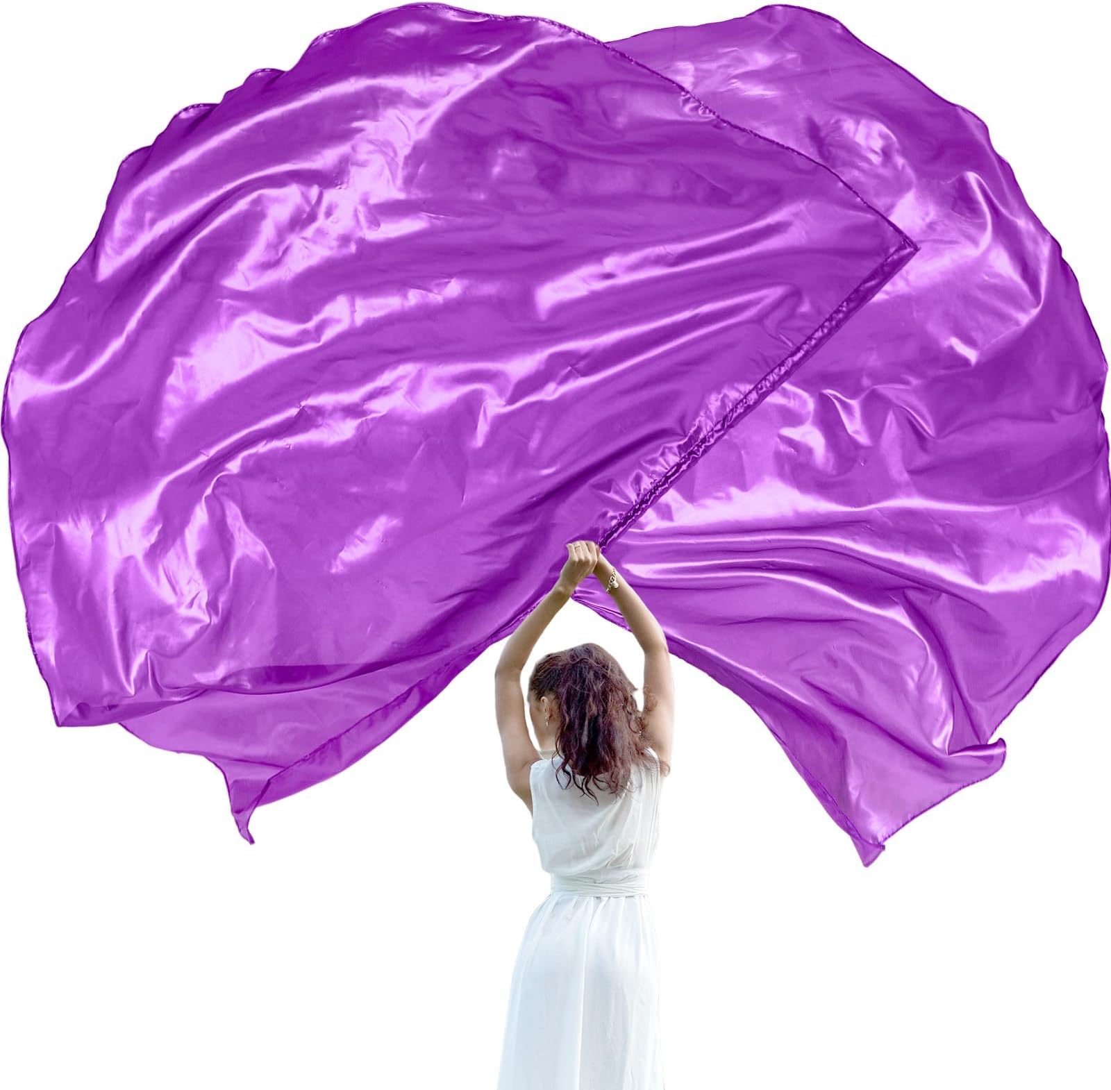 Amazon.com : Jetec 2 Set 55" Praise Dance Worship Flags with Scalable ...