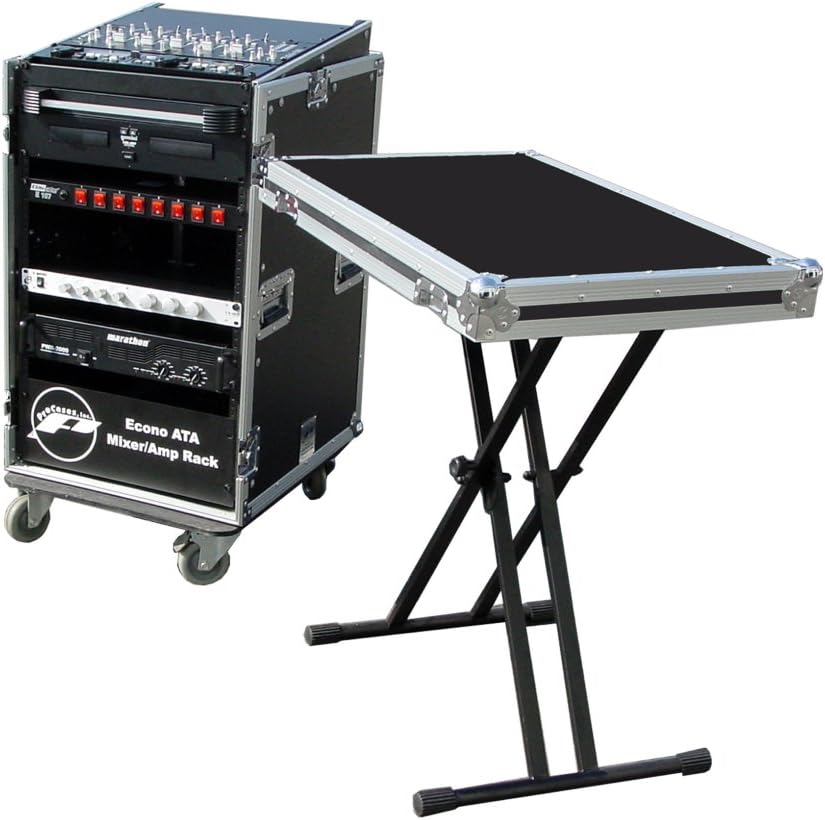 Amazon.com: Road Ready RRM16UW 10U Slant Mixer Rack/16U Vert Rack ...
