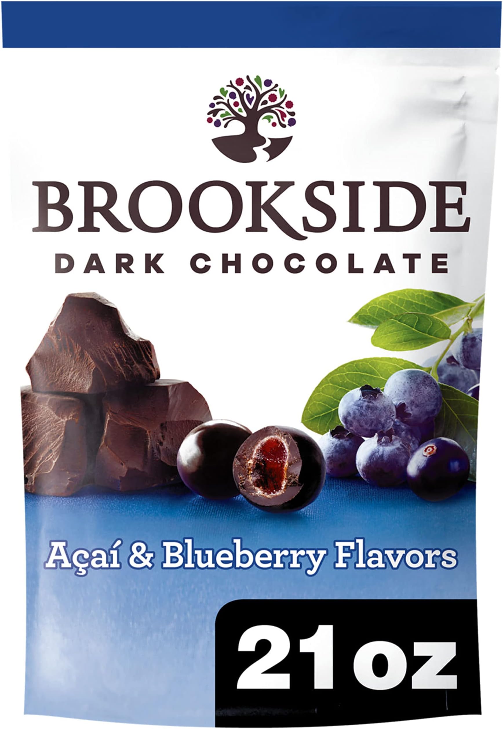 Amazon.com : BROOKSIDE Dark Chocolate, Acai and Blueberry Flavored ...