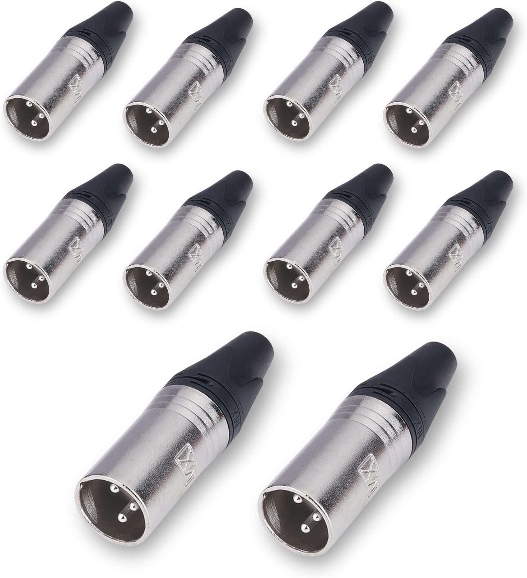 MX 3 Pin Mic Male Connector XLR Mc3Mxx Made of Pure Copper Nickel ...