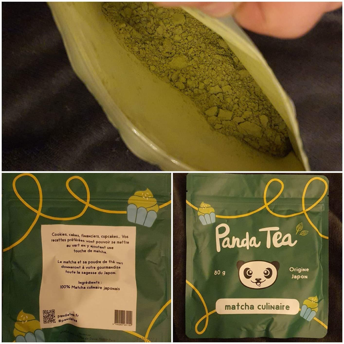 Panda Tea Thé Matcha De Qualité Culinaire | Poudre De Thé Vert Matcha ...