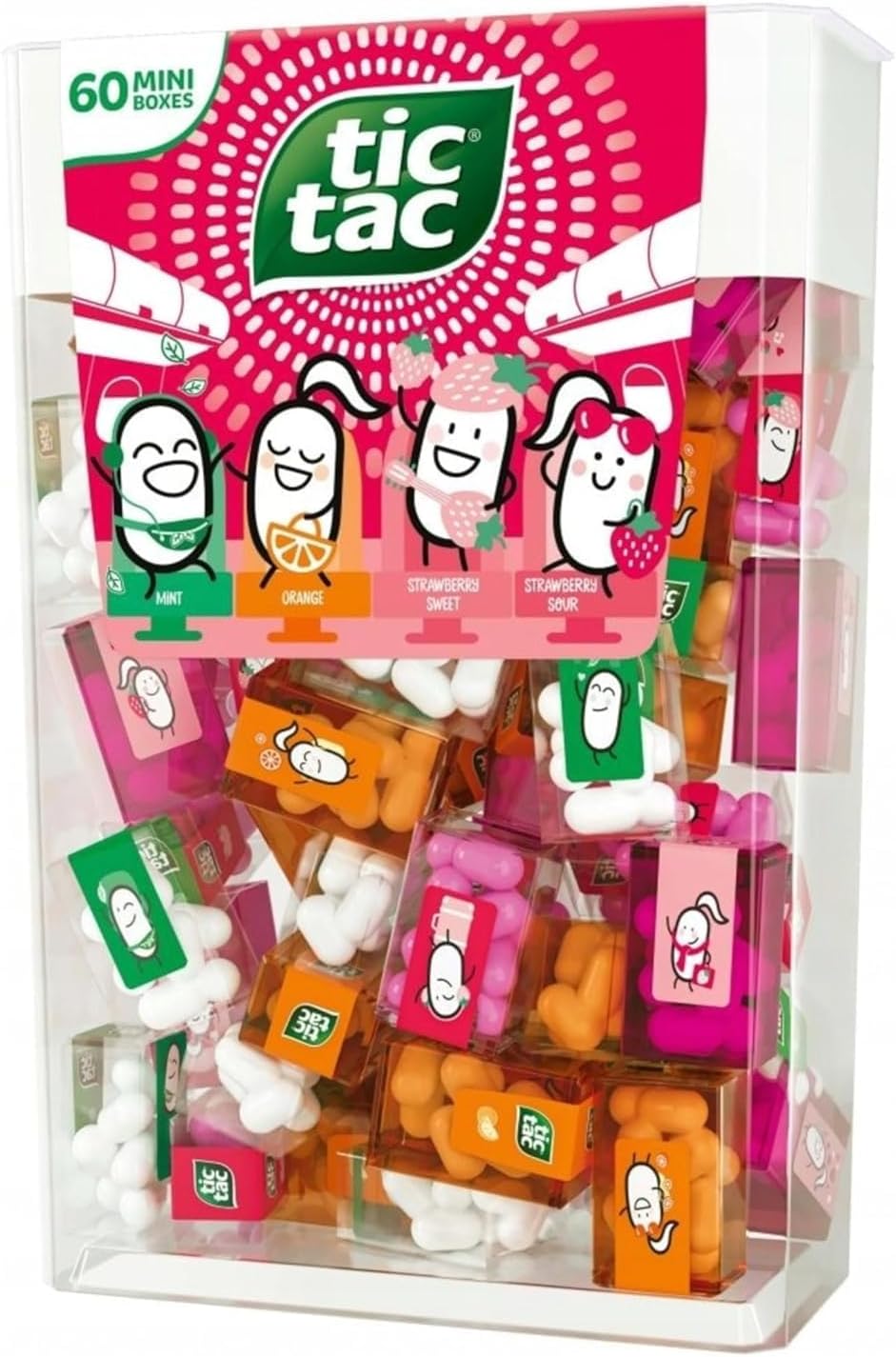 Amazon.com: TIC TAC Box with 60 Mini Boxes (Mint, Orange, Spearmint ...