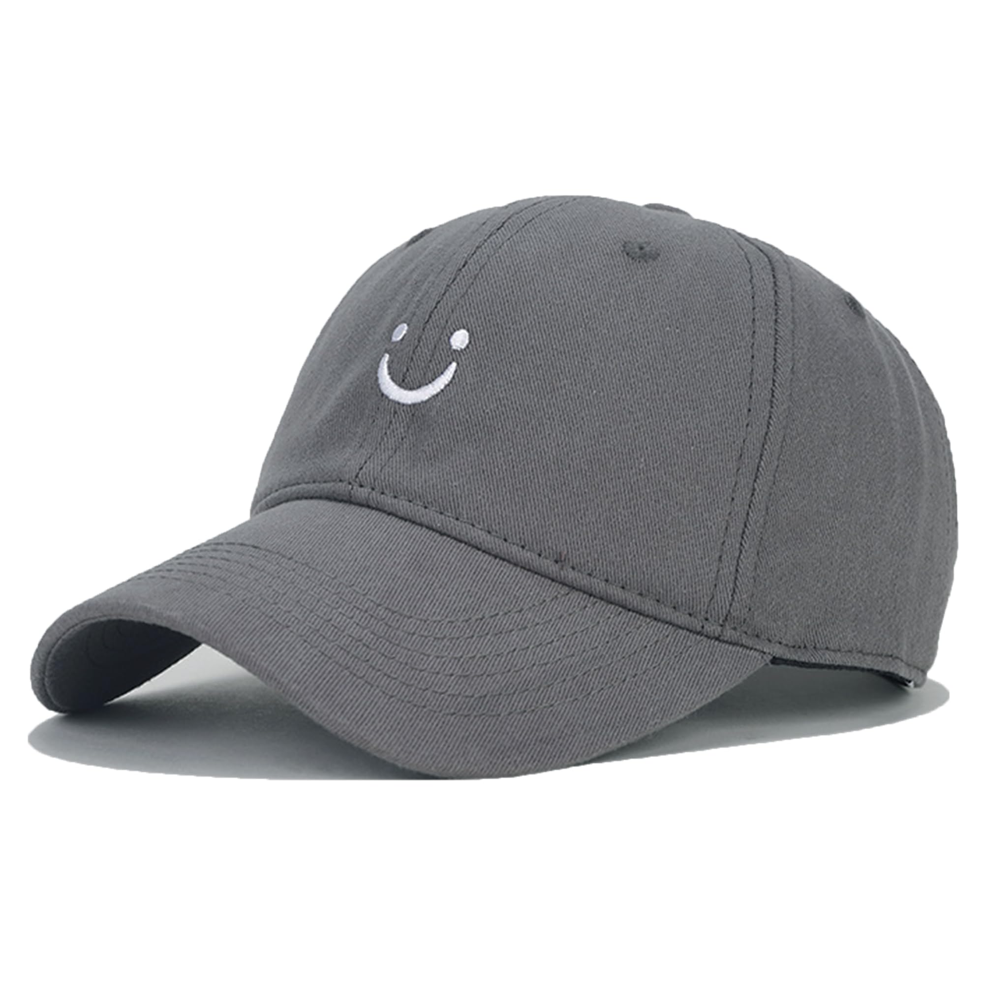 Umeepar Smile Face Baseball Cap for Women Men Adjustable Low Profile ...