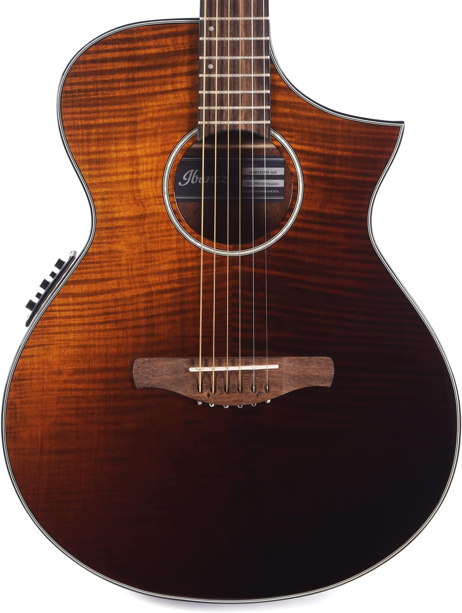 Amazon.com: Ibanez AEWC32FM - Amber Sunset Fade : Musical Instruments