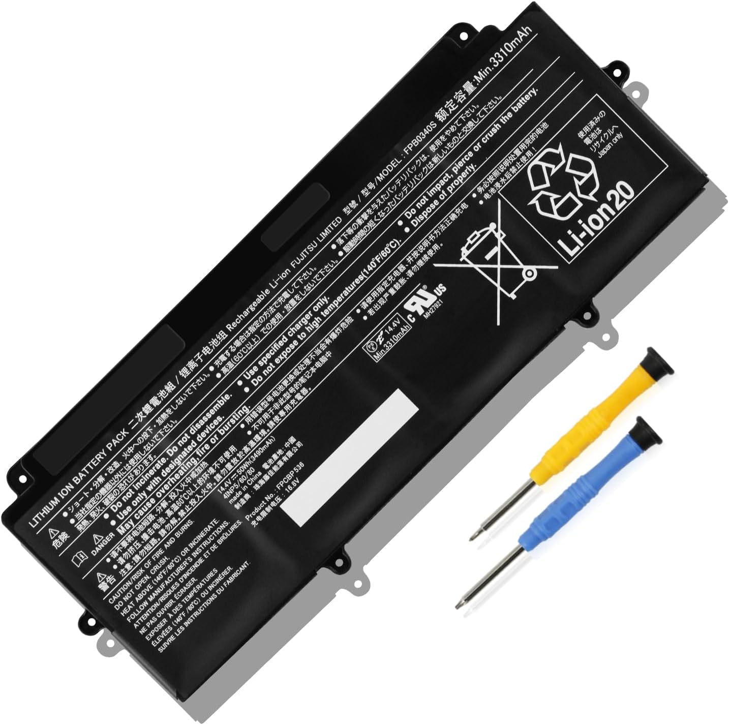 Amazon.com: MULS 50Wh FPB0340S Laptop Battery Replacement for Fujitsu ...