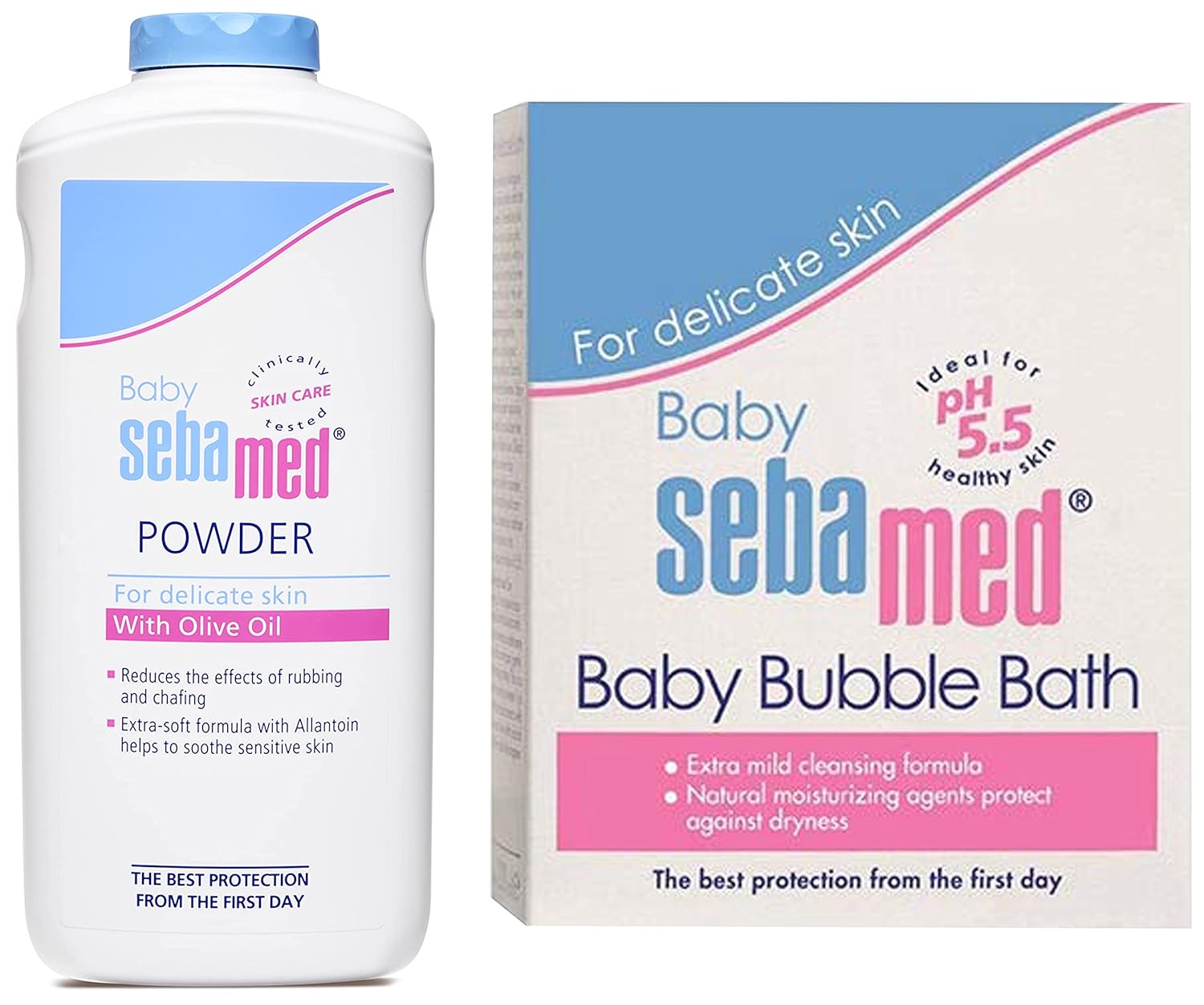 Buy Sebamed Baby Powder, 200g & Baby Bubble Bath, 200ml Online at Low ...