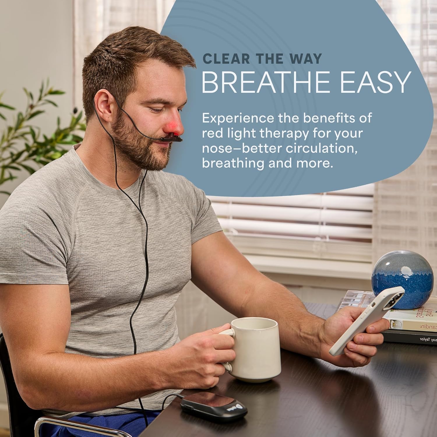 Snapklik.com : Lifepro Red Light Therapy For Nose & Ears - Rechargeable ...