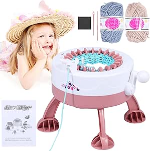 Smart Knitting Machine - 22 Needles Double Knitting Kit With Hand Crank ...