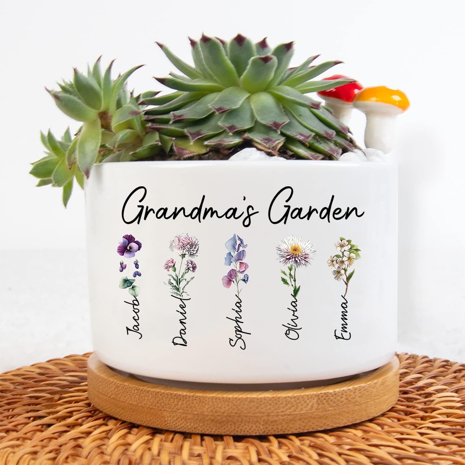Amazon.com: Personalized Grandma's Garden Plant Pot, Mom's Garden ...