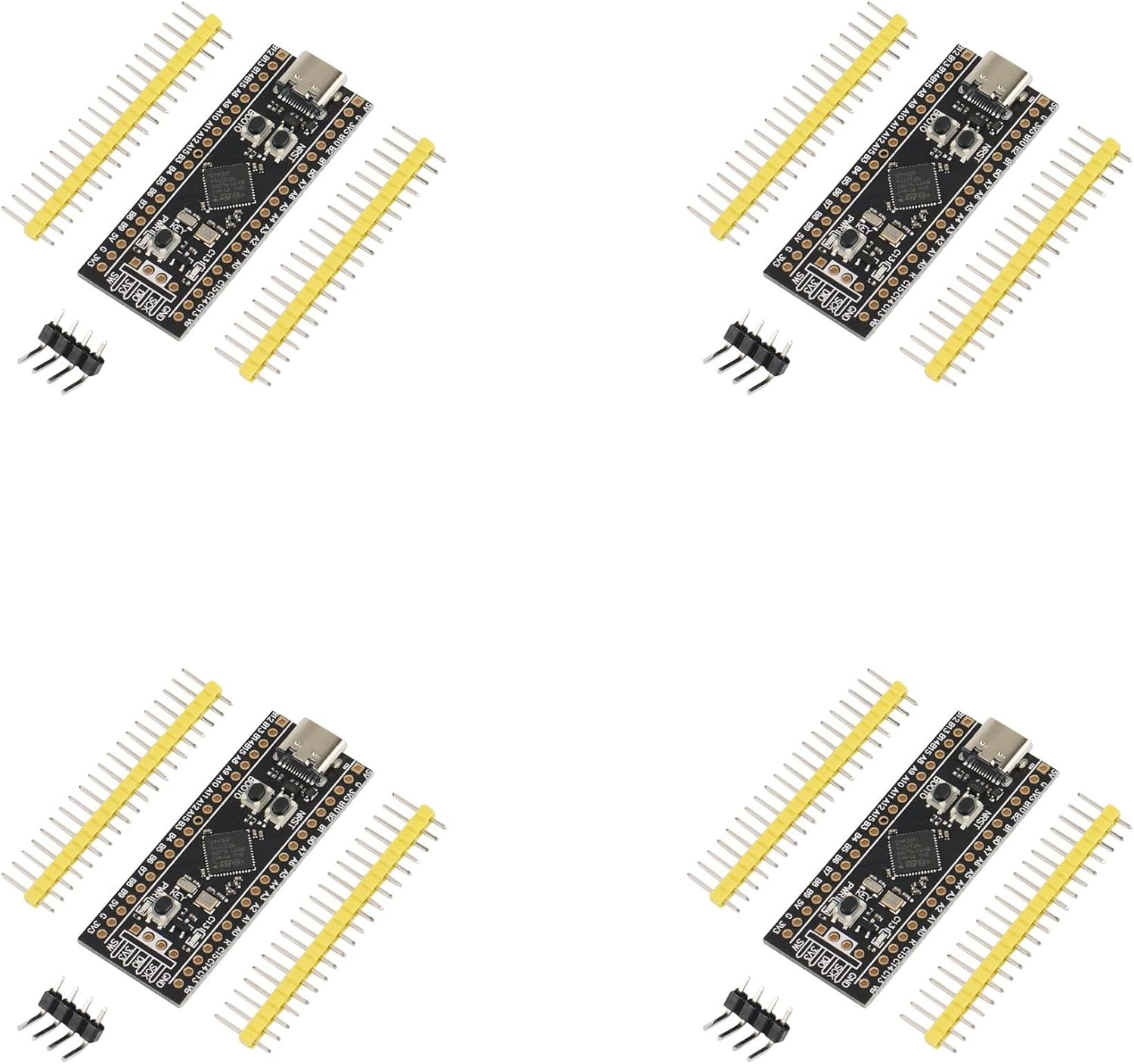 Reinscer 4 x STM32F411 Development Board, STM32F411CEU6 STM32F4 Board ...