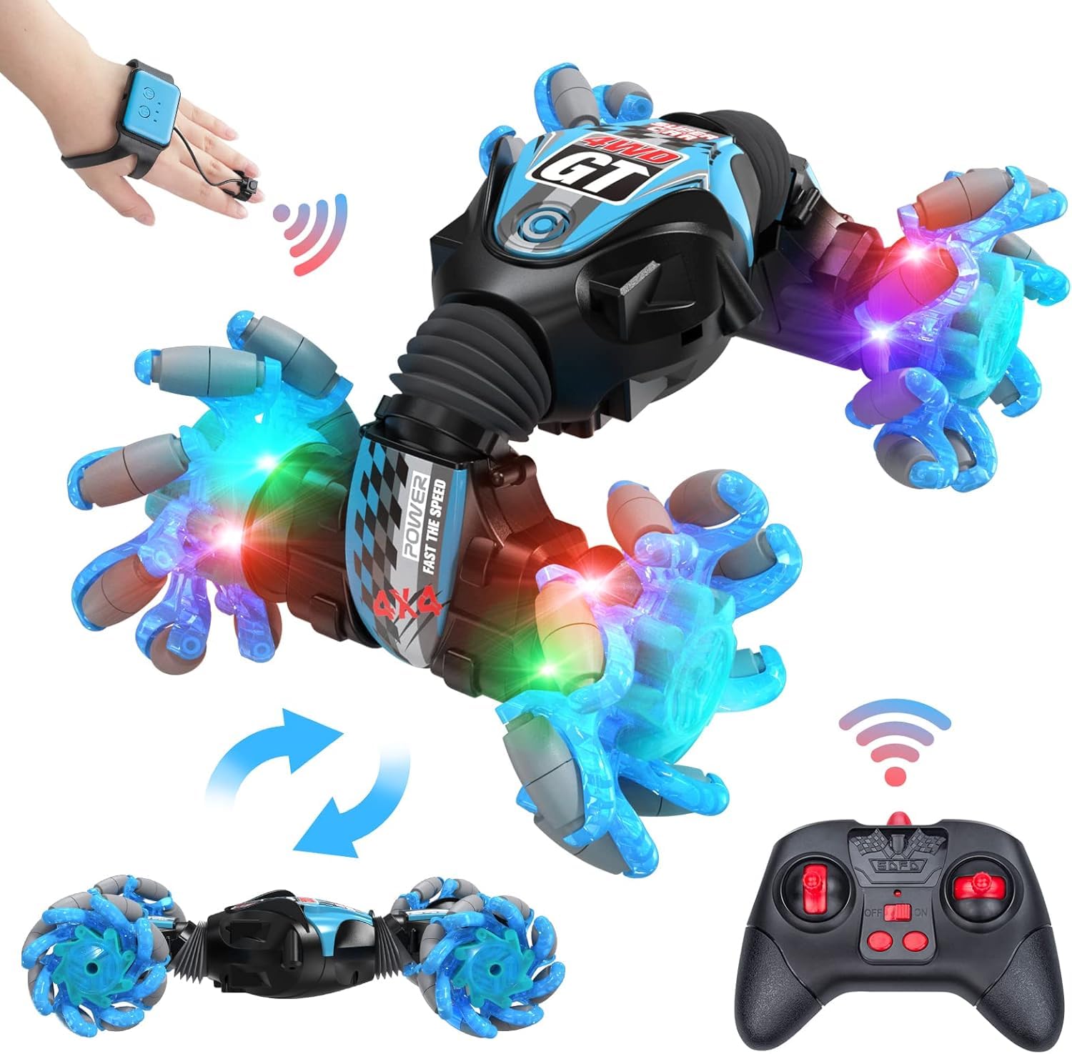 Amazon.com: Gesture Sensing RC Stunt Car, 165Ft Gesture RC Car with ...