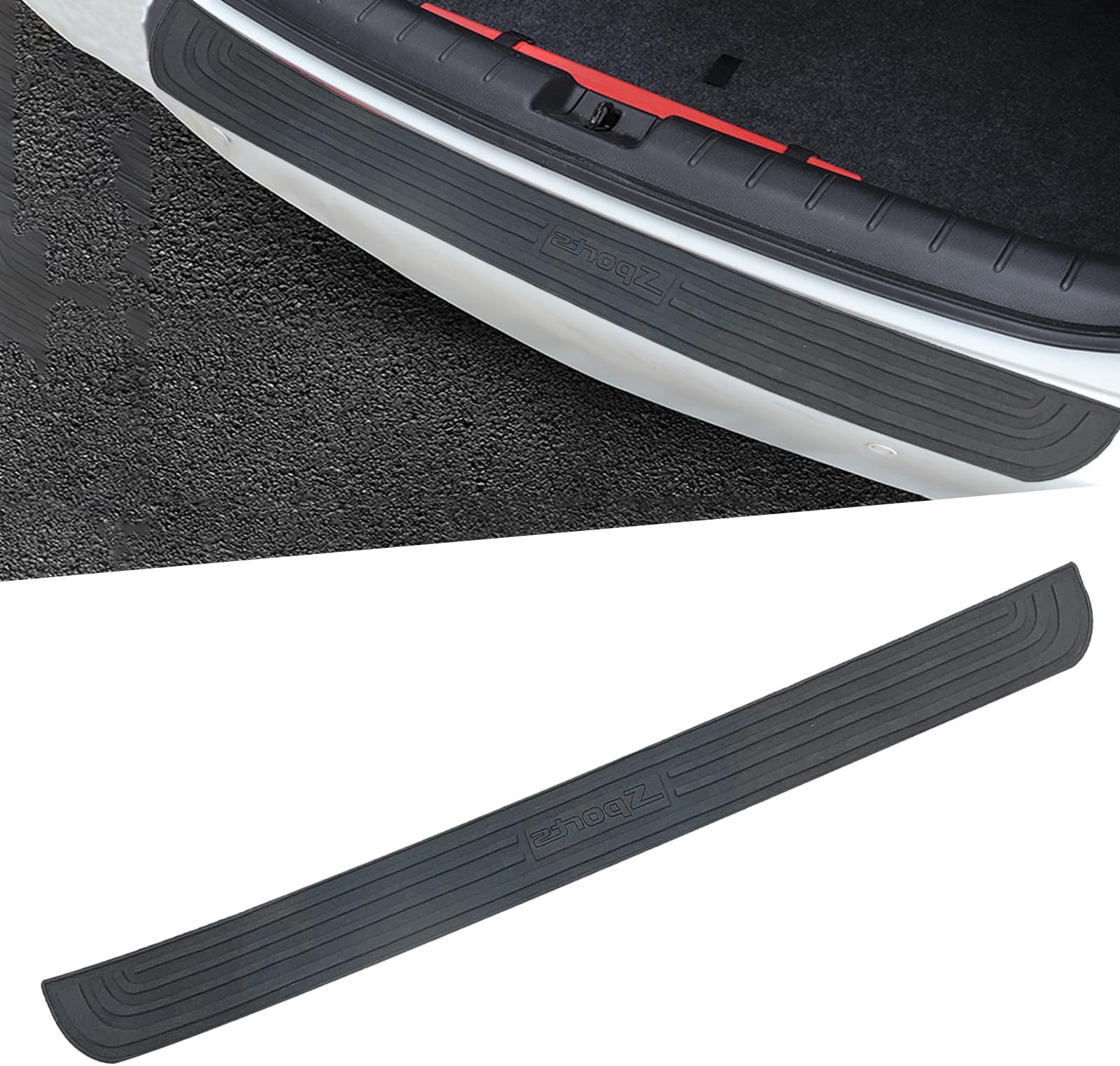 Amazon.com: Fluher Pack-1 Car Rear Bumper Sticker with Adhesive, 35In x ...