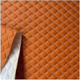 Diamond Quilted Foam Faux Leather Vinyl Fabric Non Slip Backed DIY ...