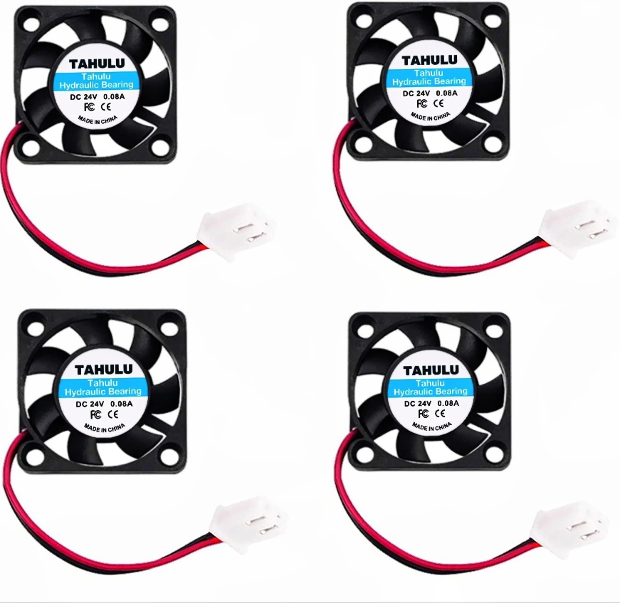 Amazon.com: UMLIFE 4PCS 3D Printer Cooling Fan 40mmx40mmx10mm Oil ...