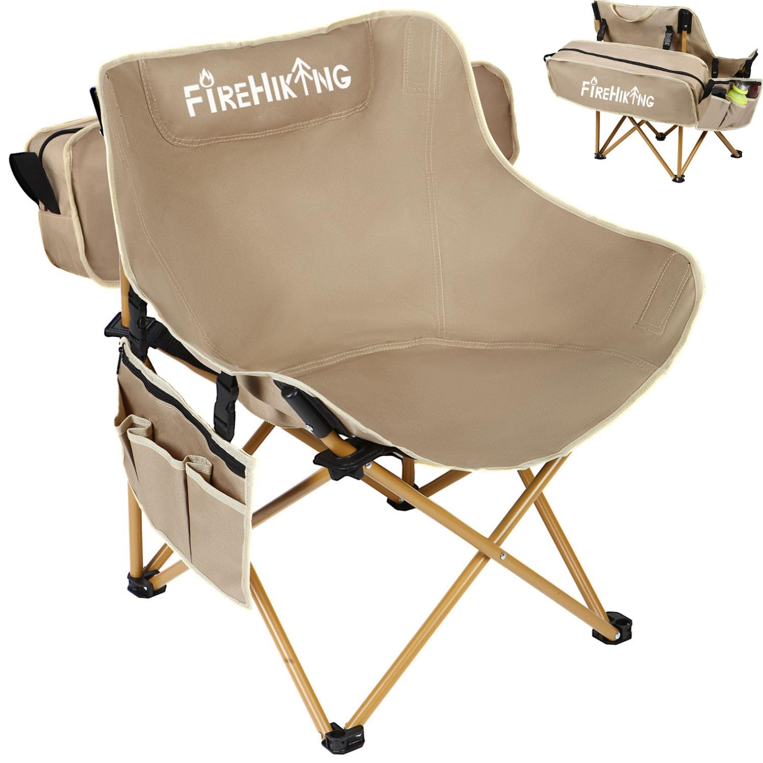 Amazon.com: Folding Camping Chair for Adults Compact Lightweight Travel ...