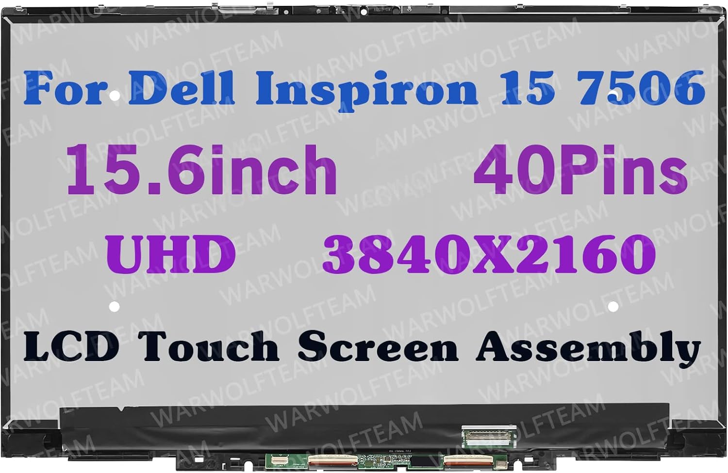 Amazon.com: WARWOLFTEAM 15.6" LCD LED Replacement for Dell Inspiron 15 7506 P97F P97F003 P97F005 ...