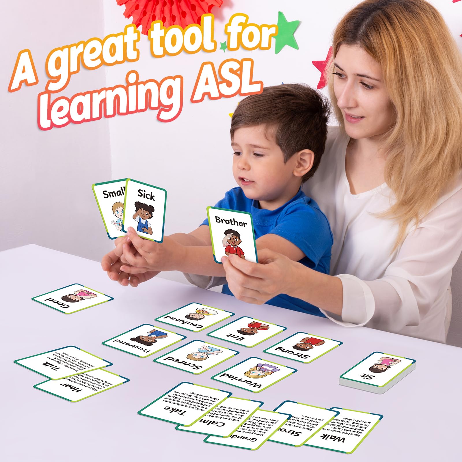 Snapklik.com : American Sign Language Flash Cards For Babies Kids, ASL ...
