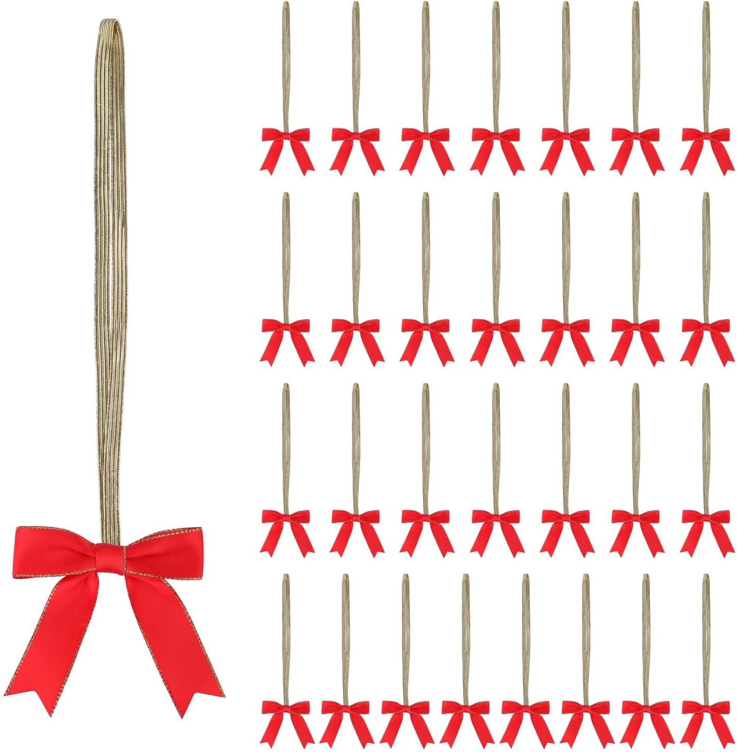 Amazon.com: Luinabio 12 Pcs Christmas Elastic Bows for Gift Boxes ...