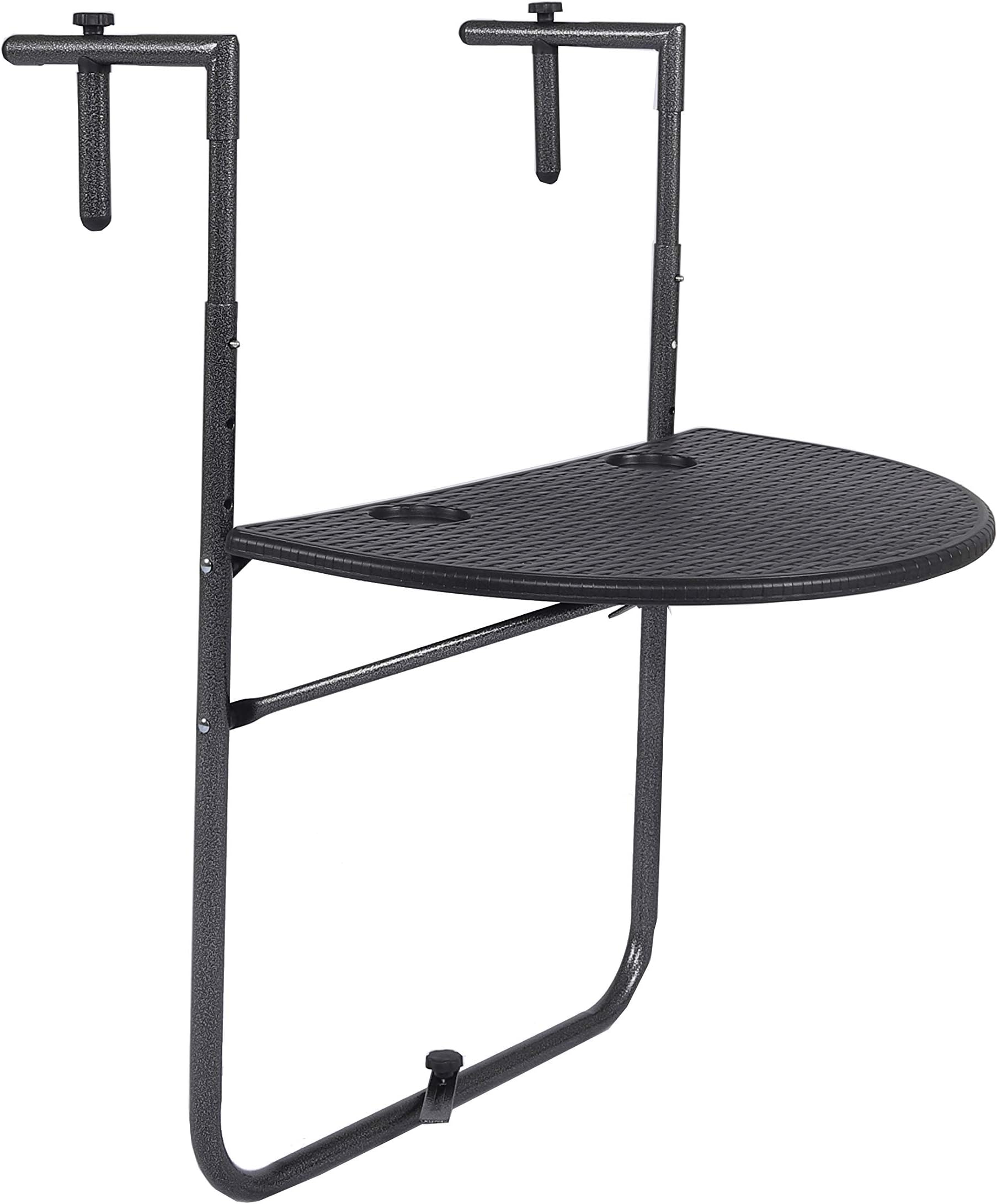 CASARIA® Balcony Hanging Table | Foldable | FSC®-Certified Acacia Wood ...